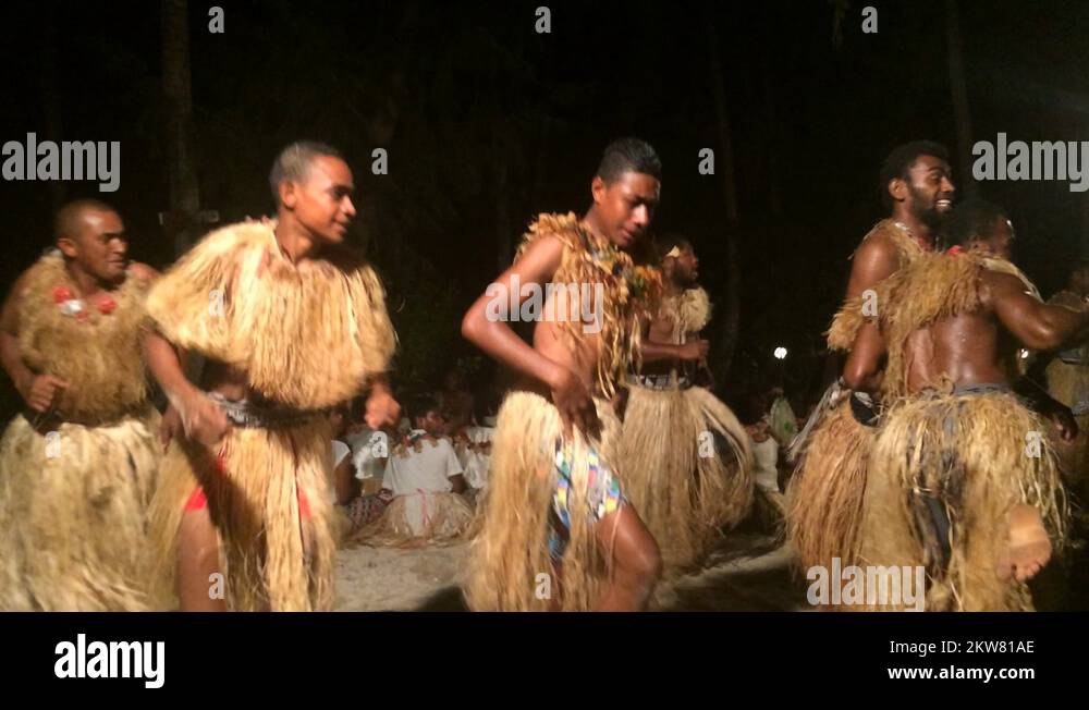 Indigenous fijian men dancing traditional Stock Videos & Footage - HD ...