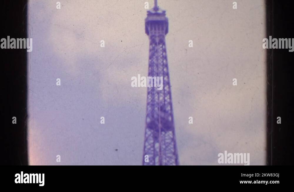 1961: the eiffel tower in paris, france filmed from top to bottom PARIS ...