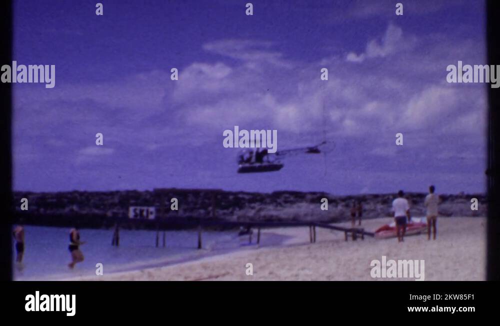 1969: aircraft take off and flying BAHAMAS Stock Video Footage - Alamy