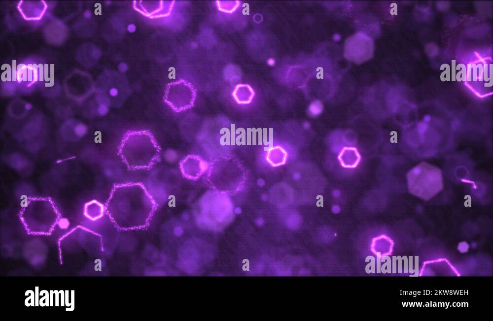 Drawing Hexagon Shapes Motion Background Animation - Loop Purple Stock ...