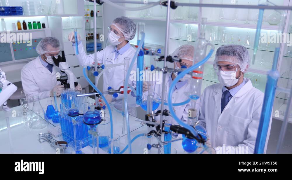 Laboratory with vials and scientists Stock Videos & Footage - HD and 4K ...