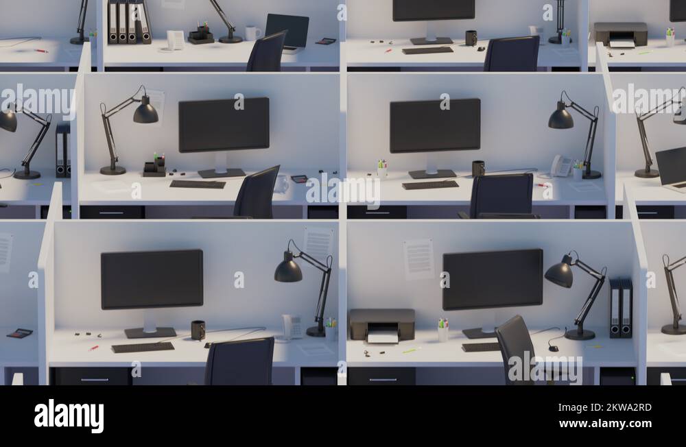 Cubicles in office business Stock Videos & Footage - HD and 4K Video ...