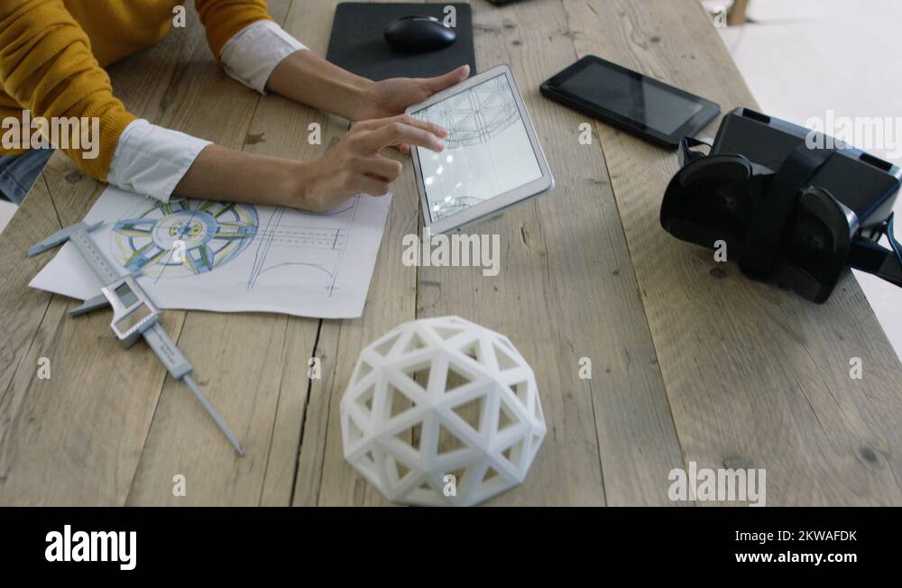 4K Creative team creating 3D printed objects & checking design on computers Stock Video Footage ...