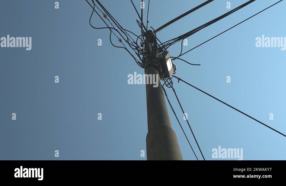Pole electric cables Stock Videos & Footage - HD and 4K Video Clips - Alamy