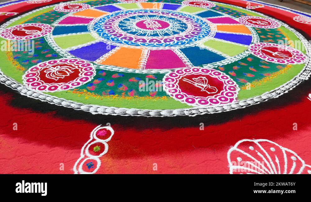 Rangoli design Stock Videos & Footage - HD and 4K Video Clips - Alamy