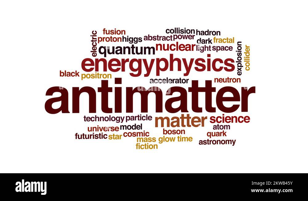 Antimatter animated word cloud, text design animation Stock Video Footage - Alamy