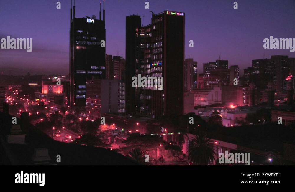 Nairobi skyline at night Stock Videos & Footage - HD and 4K Video Clips ...