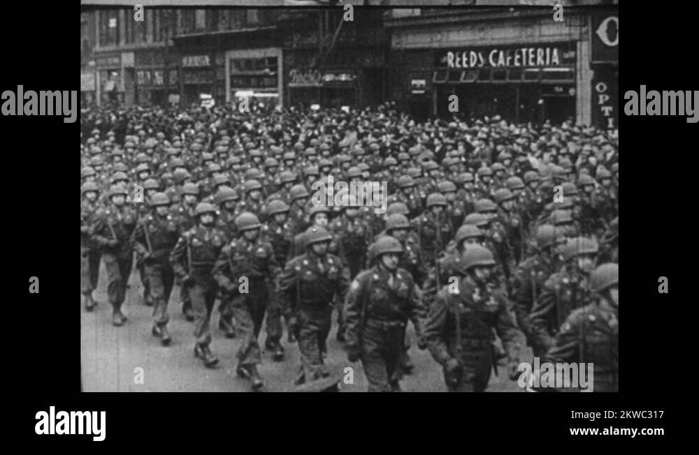 Wwii american soldiers marching Stock Videos & Footage - HD and 4K ...