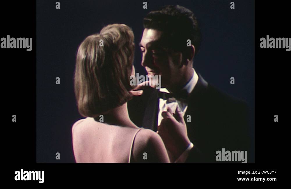 1960s: Couple dancing, dissolve to animated stars Stock Video Footage ...