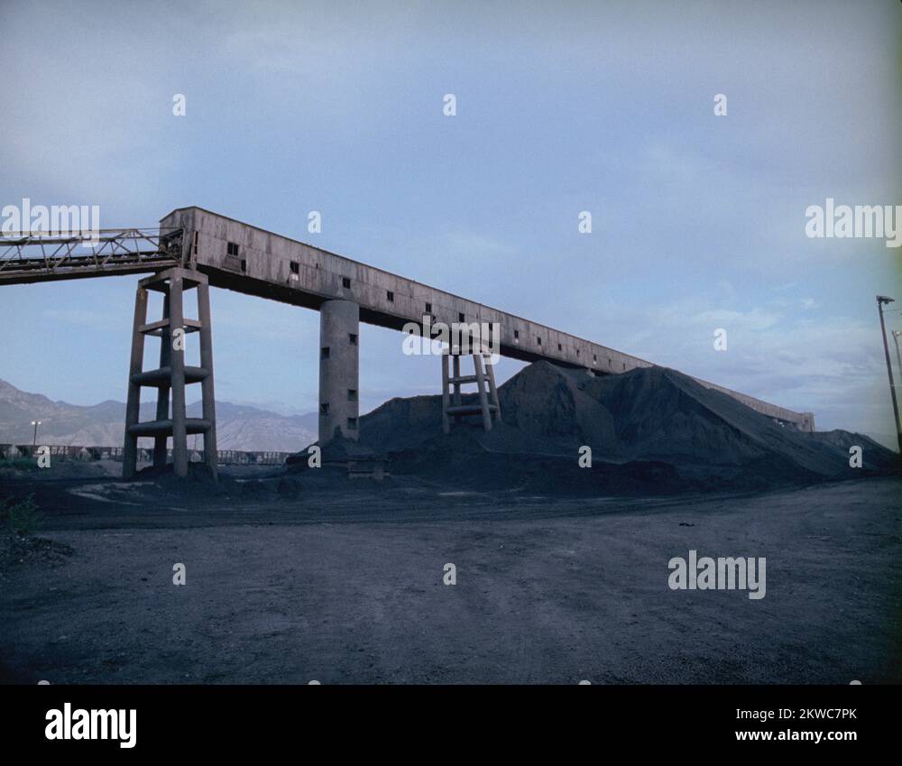 EXT DAY STEEL MILL COAL AND CONVEYOR BELT Stock Video Footage - Alamy