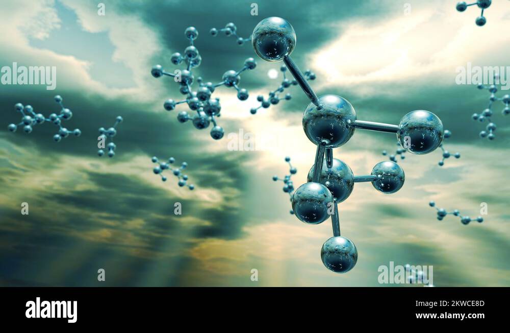 Animated atom molecule elements background loop. 4K Stock Video Footage ...