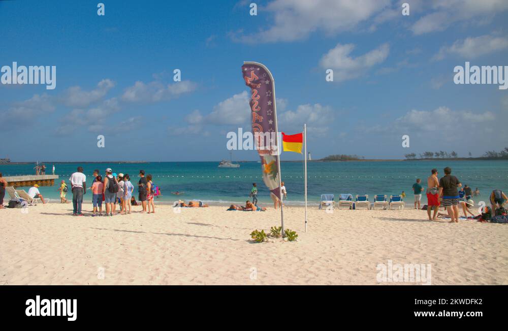 Nassau Bahamas Vibrant Junkanoo Beach Scene Stock Video Footage - Alamy