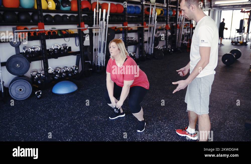 Fat woman working out gym Stock Videos & Footage - HD and 4K Video ...