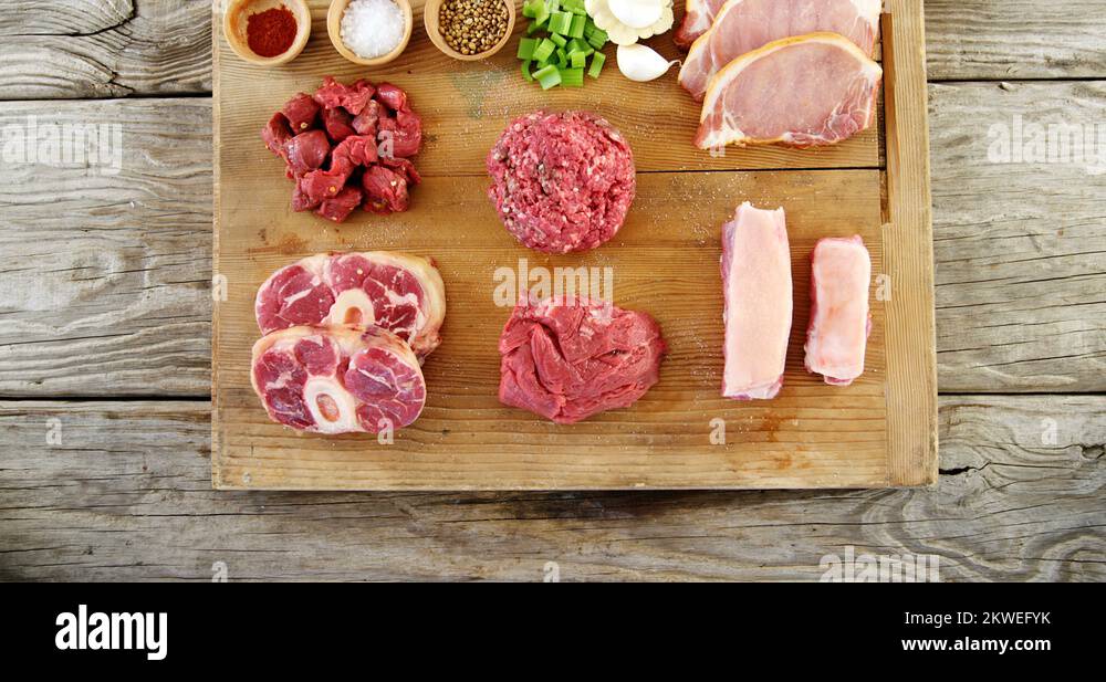 Meat cuts Stock Videos & Footage - HD and 4K Video Clips - Alamy