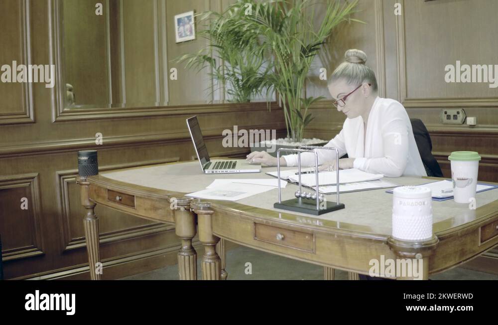 Sitting working woman desk Stock Videos & Footage - HD and 4K Video ...