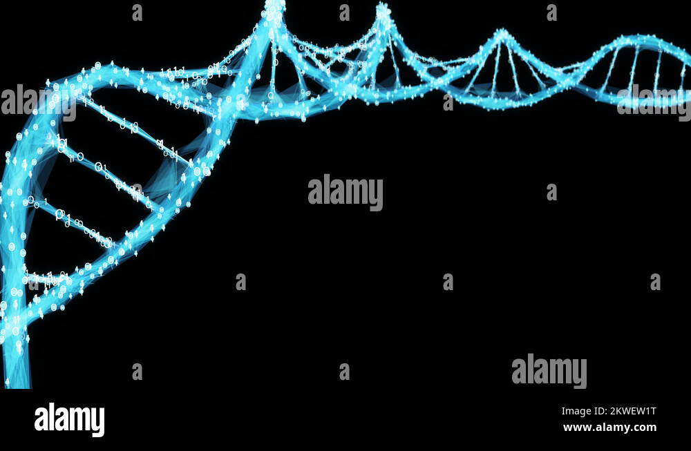 Motion Background Digital Binary Polygon Plexus DNA molecule 4k Loop Alpha Matte Stock Video ...