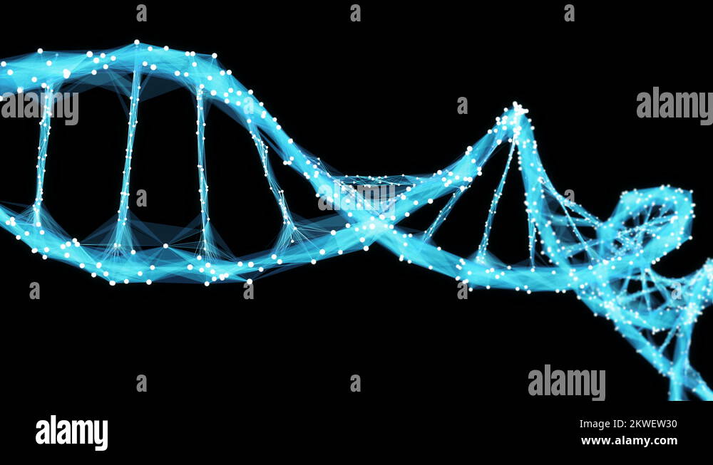 Motion Background Digital Polygon Plexus DNA molecule 4k Loop Alpha ...