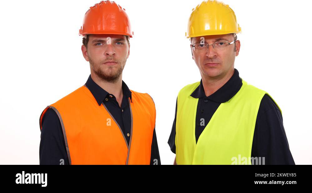 Activity of Team Engineer Men Looking Camera Presentation Show Thumb Up ...