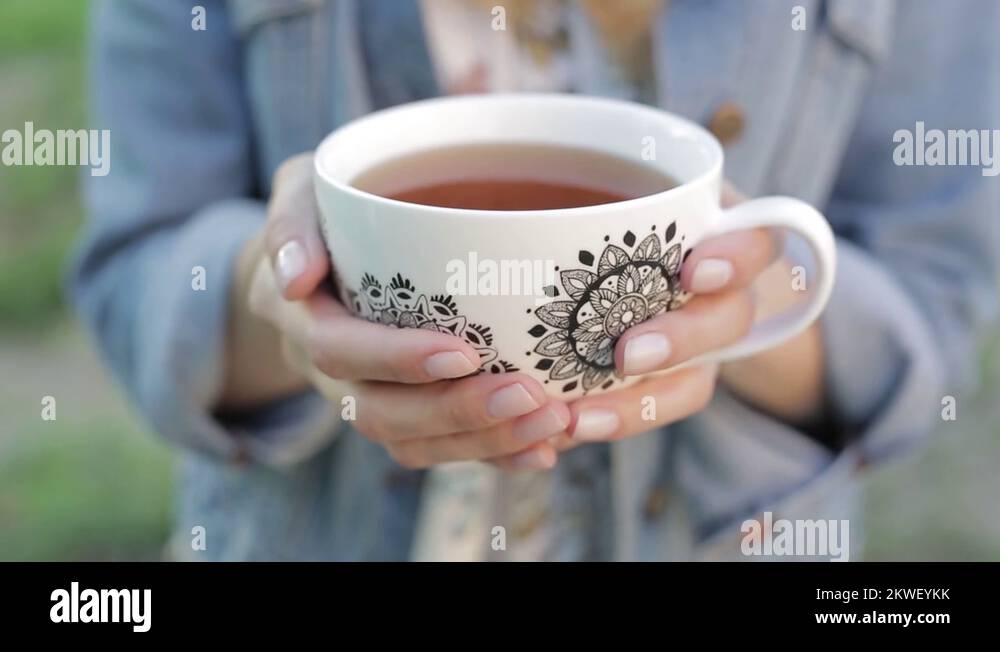 Girl long hair holds cup Stock Videos & Footage - HD and 4K Video Clips ...