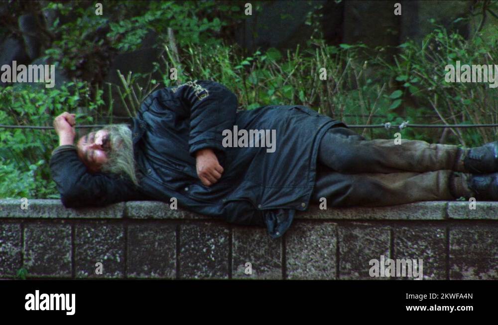 Homeless Man in Japan Zoom In Stock Video Footage - Alamy