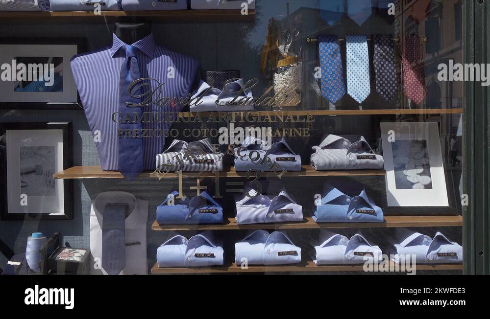 Mens shirts on display in shop Stock Videos & Footage - HD and 4K Video ...