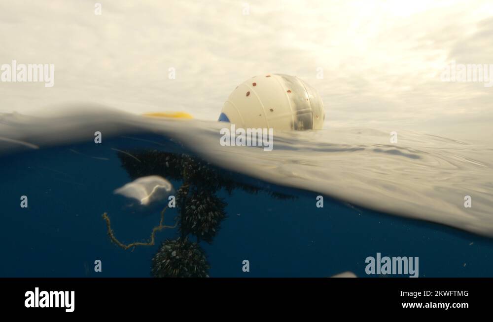 Two buoys floating in the ocean, ,UHD 4K Stock Video Footage - Alamy