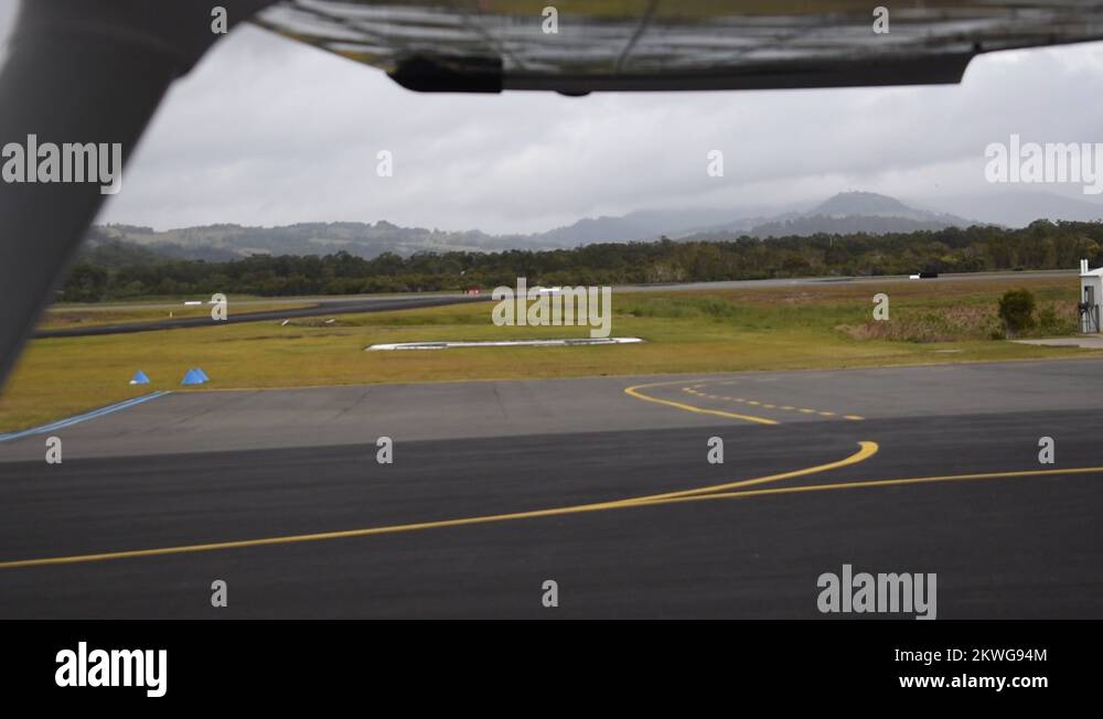 Airbus A330 moving down runway through Cessna window Stock Video ...