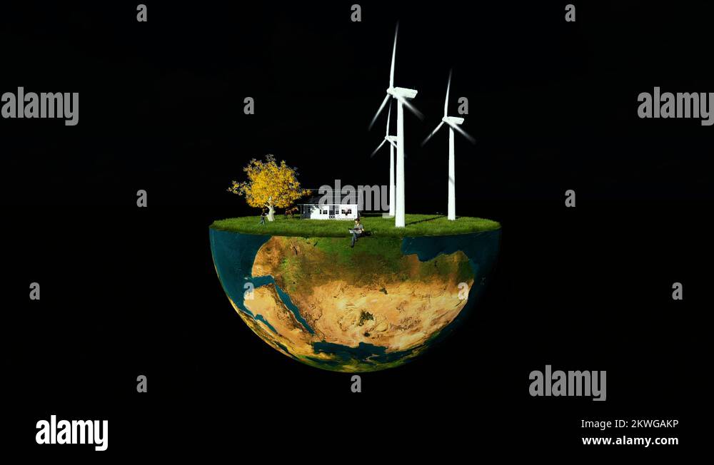 Grass globe house wind turbine Stock Videos & Footage - HD and 4K Video ...