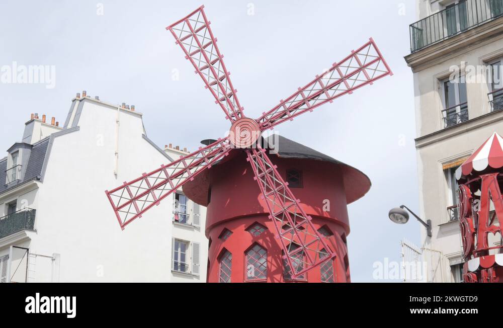 Paris moulin rouge windmill Stock Videos & Footage - HD and 4K Video ...