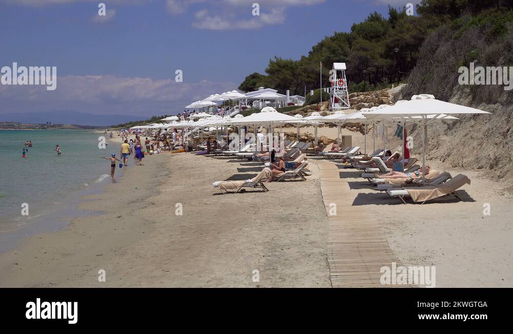 Sani beach resort Stock Videos & Footage - HD and 4K Video Clips - Alamy