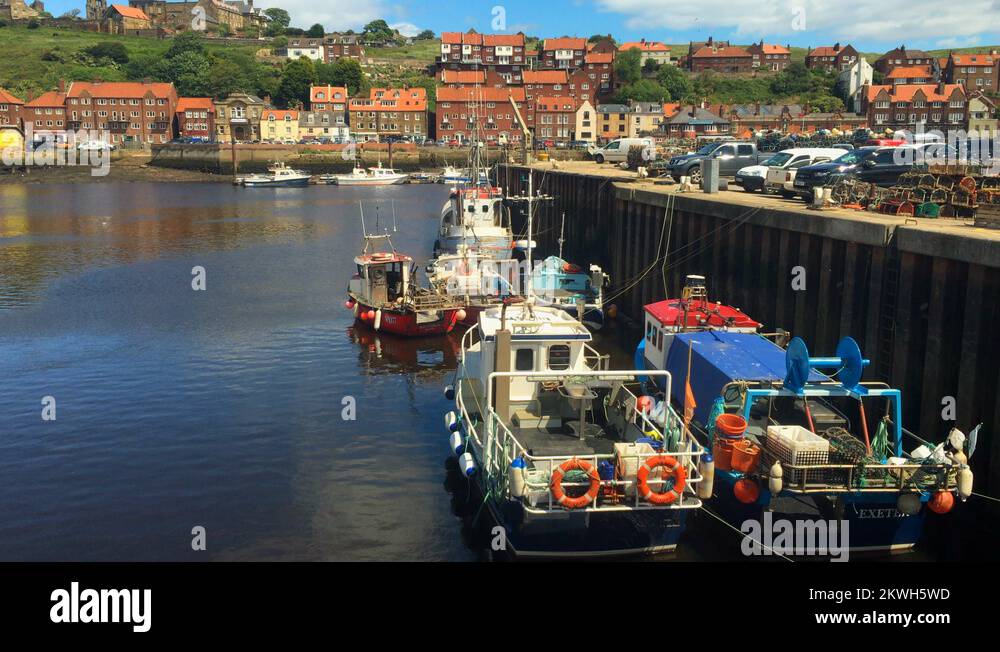 Whitby harbour fishing boats Stock Videos & Footage - HD and 4K Video ...