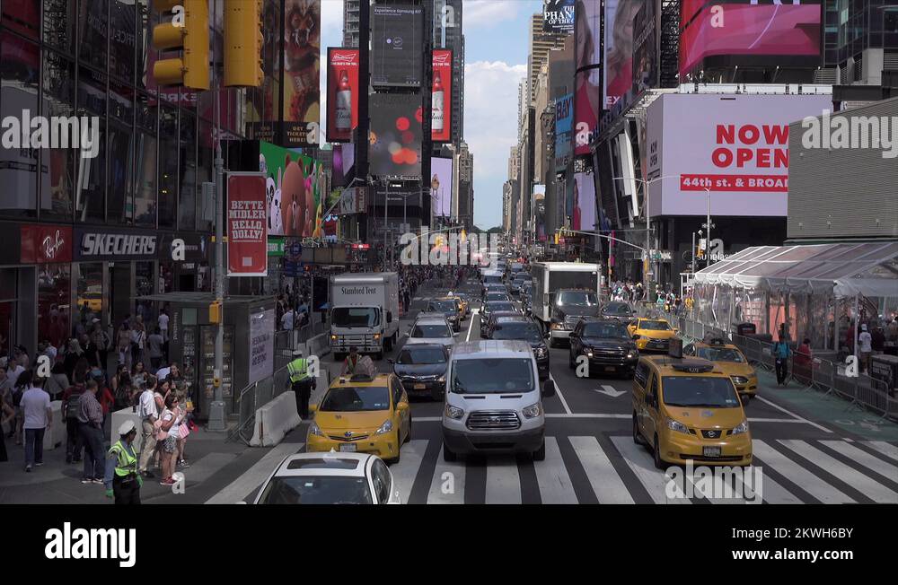 Times square street scene Stock Videos & Footage - HD and 4K Video ...