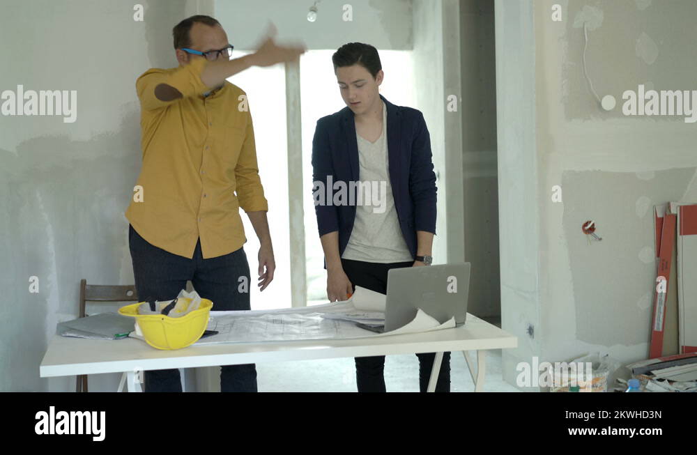 Father fighting, arguing with his son at their new home Stock Video ...