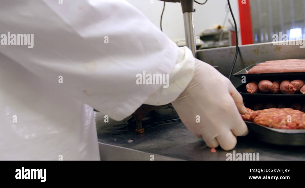 Butchers packing minced meat Stock Videos & Footage - HD and 4K Video ...