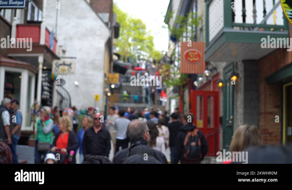 Said to be the oldest street in north america Stock Videos & Footage ...