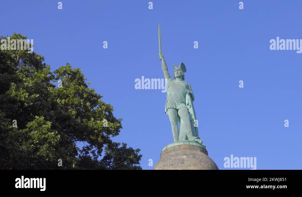 Monument and statue of hermann arminius Stock Videos & Footage - HD and ...