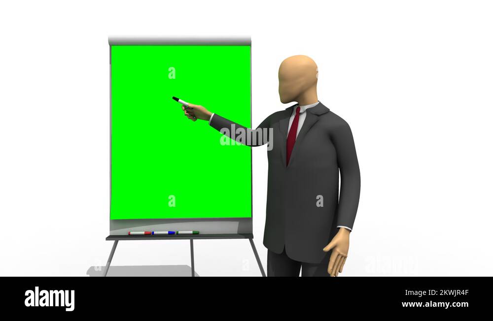3d man white board Stock Videos & Footage - HD and 4K Video Clips - Alamy