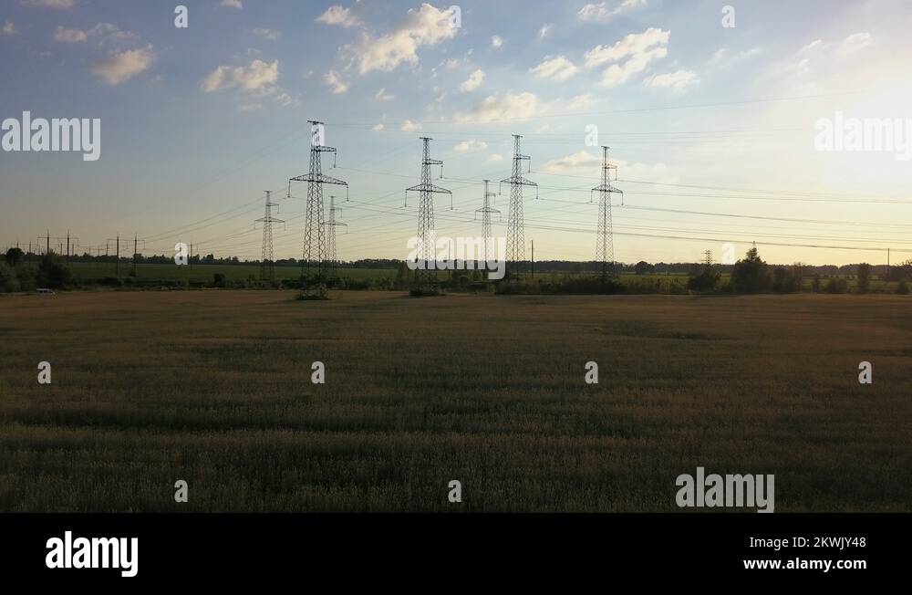 Pylons in sunshine Stock Videos & Footage - HD and 4K Video Clips - Alamy