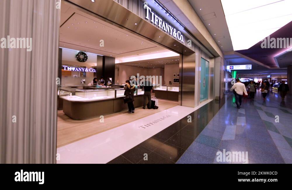 Tiffany&Co store in International Narita Airport. Tokyo, Japan Stock ...