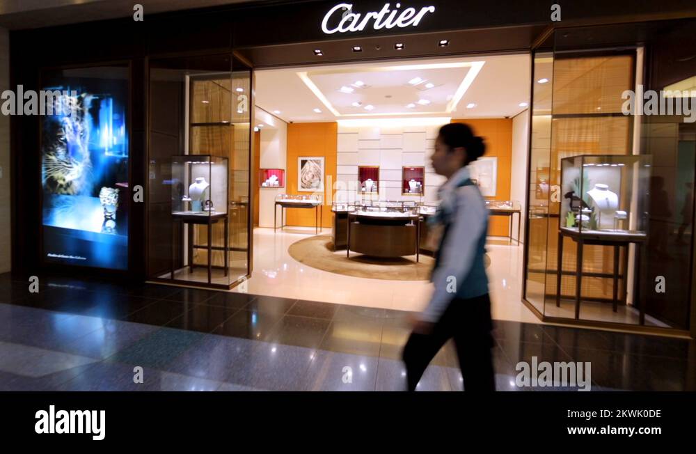 Cartier store in International Narita Airport. Tokyo, Japan Stock Video ...