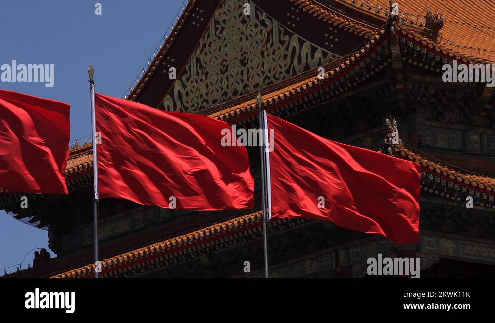 Chinese red flags Stock Videos & Footage - HD and 4K Video Clips - Alamy