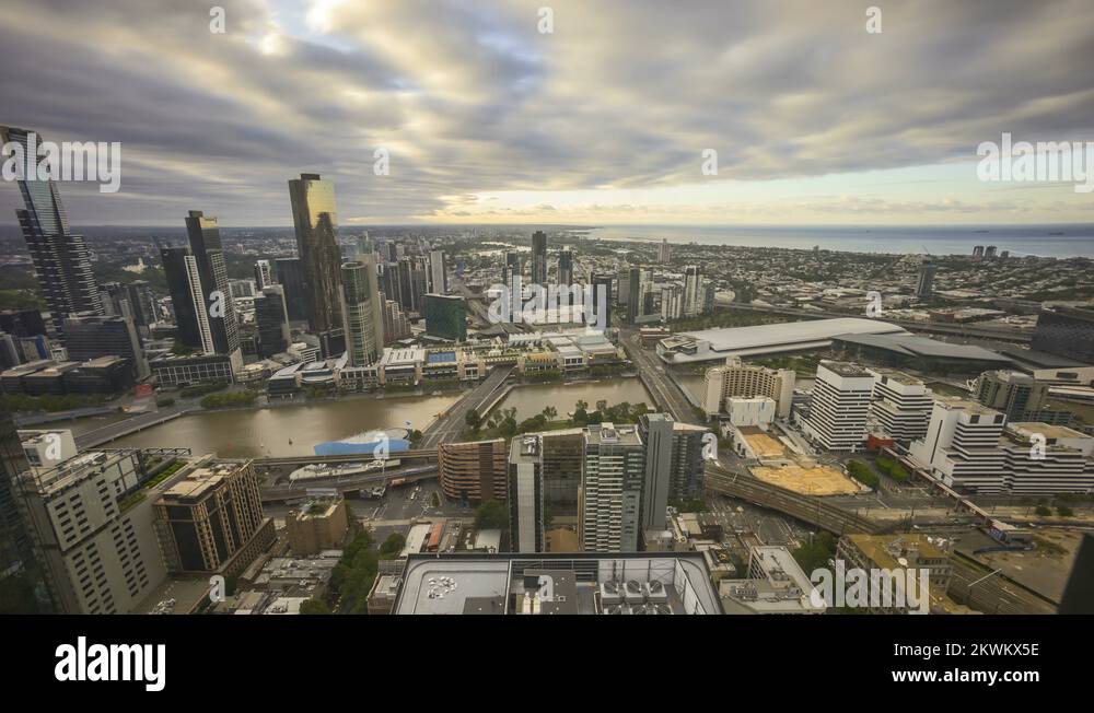 Rolling Clouds, sun rays burst through the clouds during sunset. 4k ...