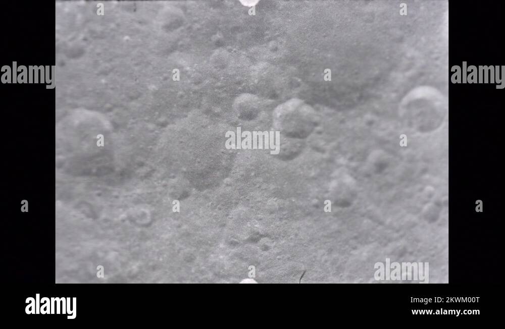 1969 NASA APOLLO 11: medium moon surface & craters from space Stock ...