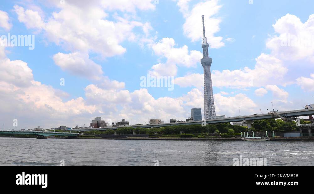 Tokyo skyscraper tower river asakusa Stock Videos & Footage - HD and 4K ...