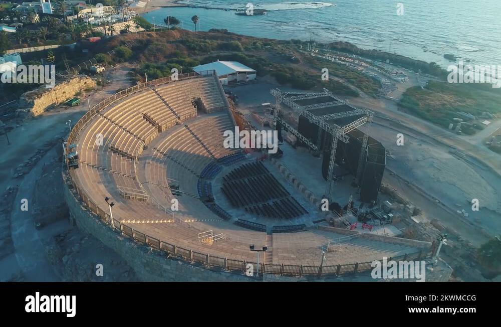 Roman theater amphitheater caesarea caesarea Stock Videos & Footage ... Roman theater amphitheater caesarea caesarea Stock Videos & Footage ...