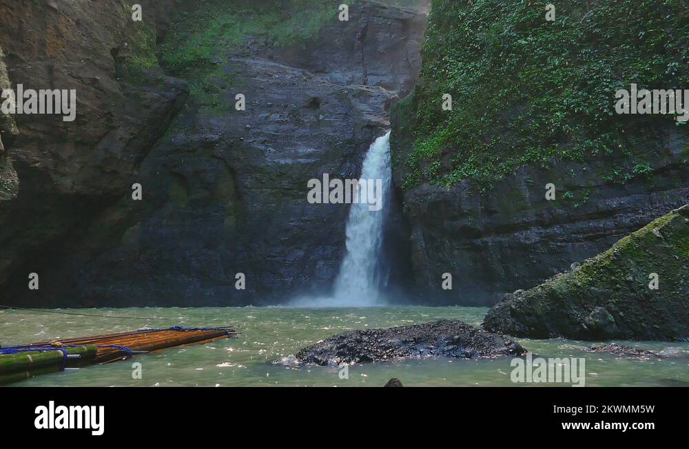 Beautiful Pagsanjan Waterfalls In Laguna, Philippines Stock Video ...
