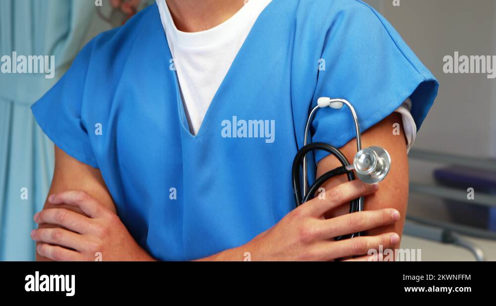 Doctor standing hospital arms crossed Stock Videos & Footage - HD and ...