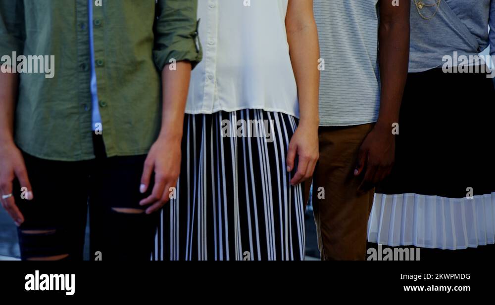 Portrait smiling executives standing arms Stock Videos & Footage - HD ...