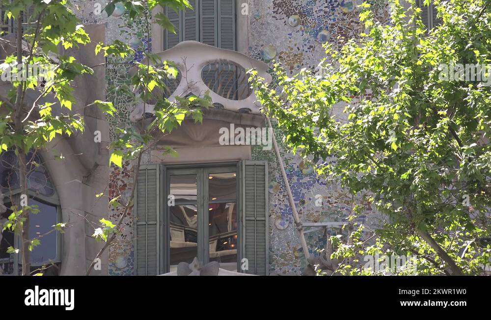 Casa de Batllo in Barcelona city Gaudi genius monument tourism landmark ...