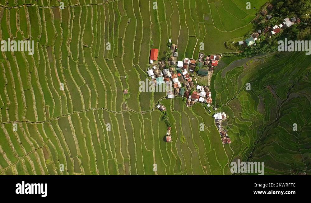Batad Rice Terraces Aerial View, Ifugao Province, North Luzon ...